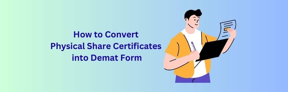 How to Convert Physical Share Certificates into Demat Form | JM ...
